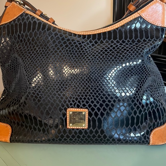 Dooney & Bourke | Bags | Dooney Bourke Handbag Snake Hobo Shoulder Bag ...
